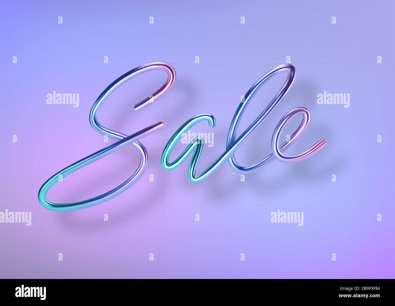 3D Realistic colorful sale. Color metallic Lettering for banner design ...