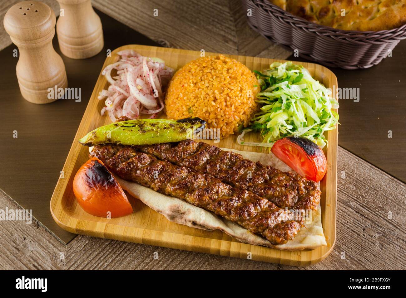 traditional arabian food dish with lamb Stock Photo - Alamy