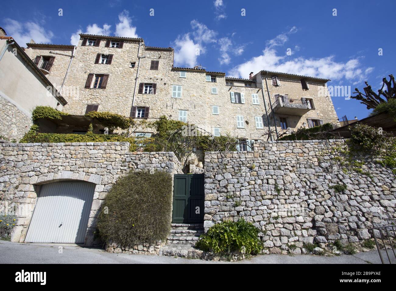 The village of Chateauneuf de Grasse on the French Riviera Stock Photo ...