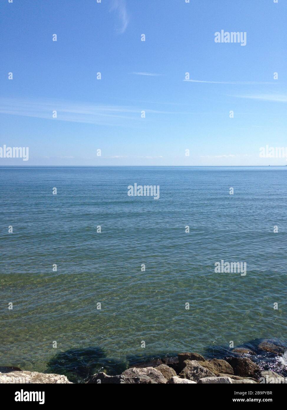 Seascape, blue and transparent water Stock Photo - Alamy