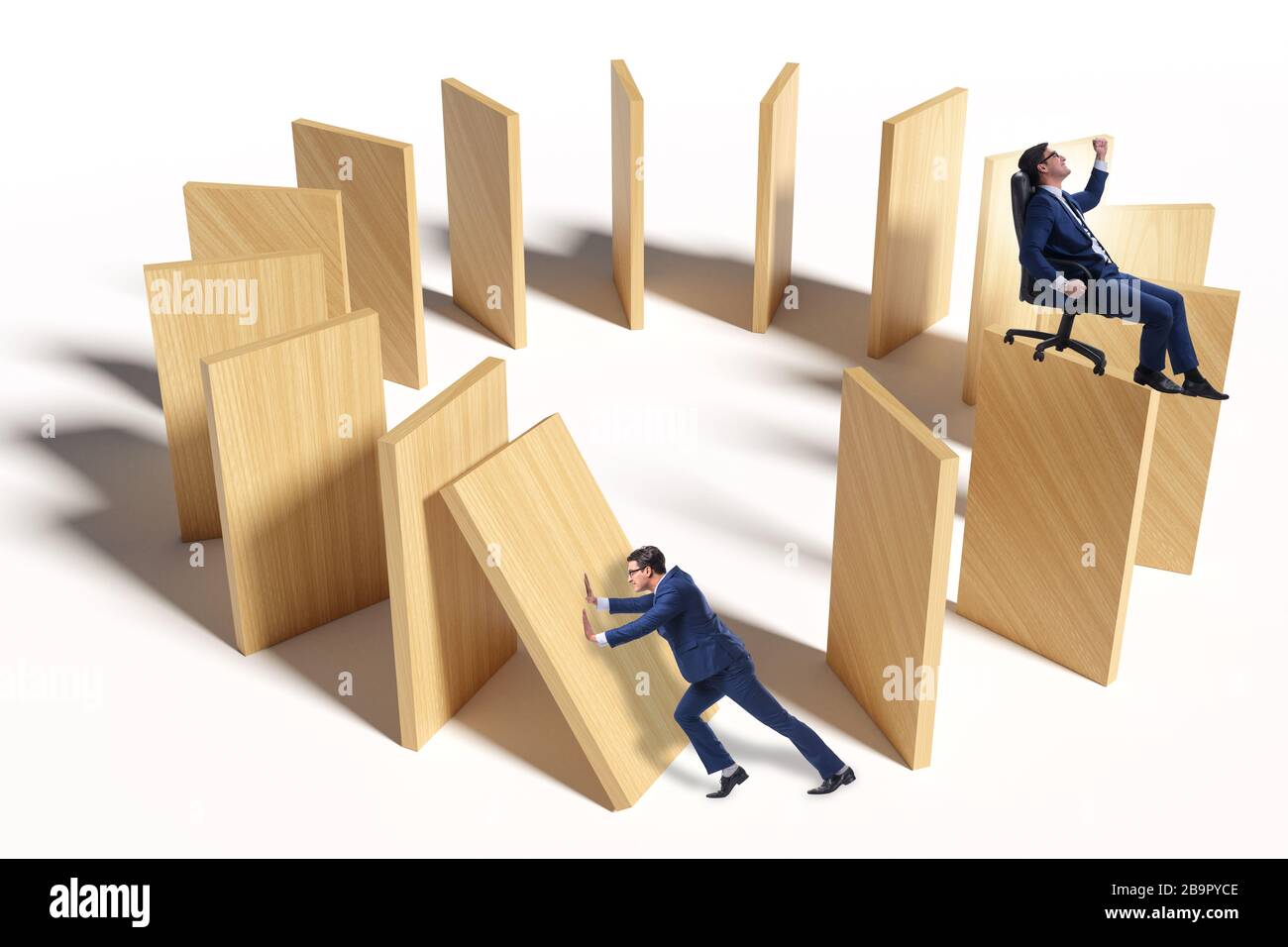 Domino toppling competition hi-res stock photography and images - Alamy