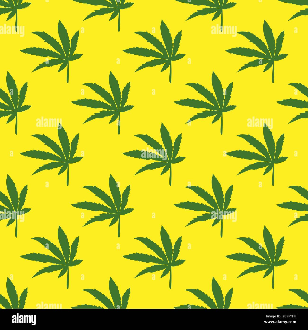 Hand drawn green cannabis Stock Vector Images - Alamy