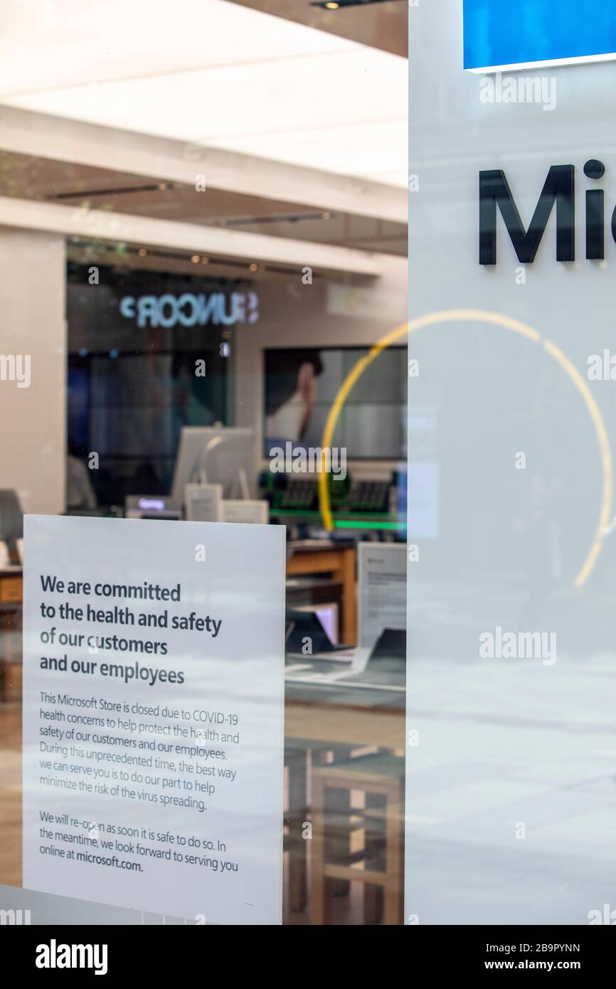 Sydney city centre, Australia. Wednesday 25th March 2020. Flagship ...