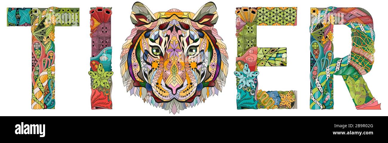 Tiger word hi-res stock photography and images - Alamy