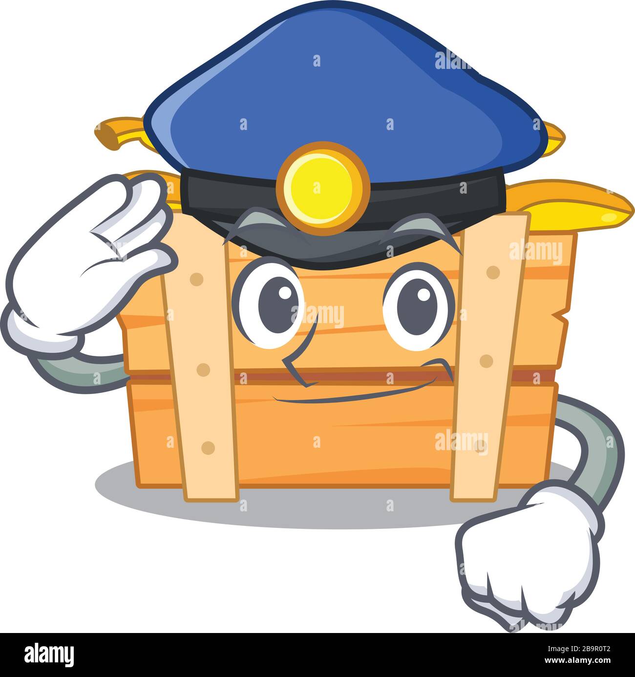 A picture of banana fruit box performed as a Police officer Stock ...