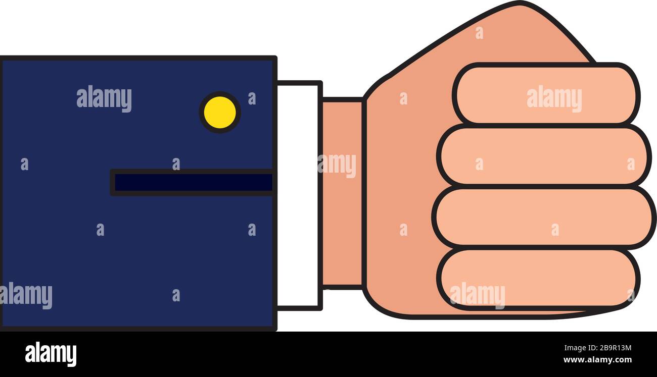 hand fist human isolated icon Stock Vector Image & Art - Alamy