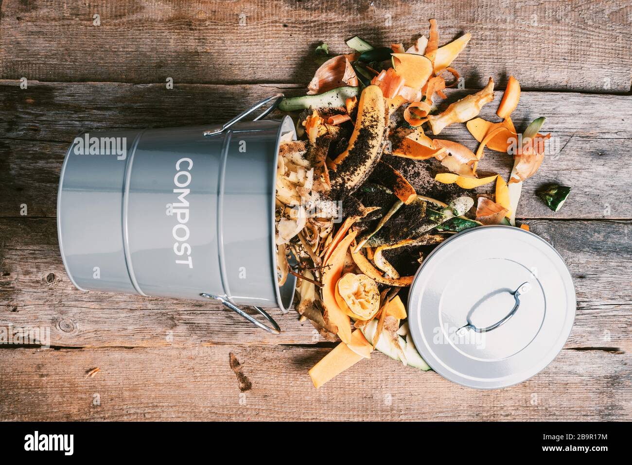 Recycle kitchen waste. Sustainable and zero waste living. Vegetable ...