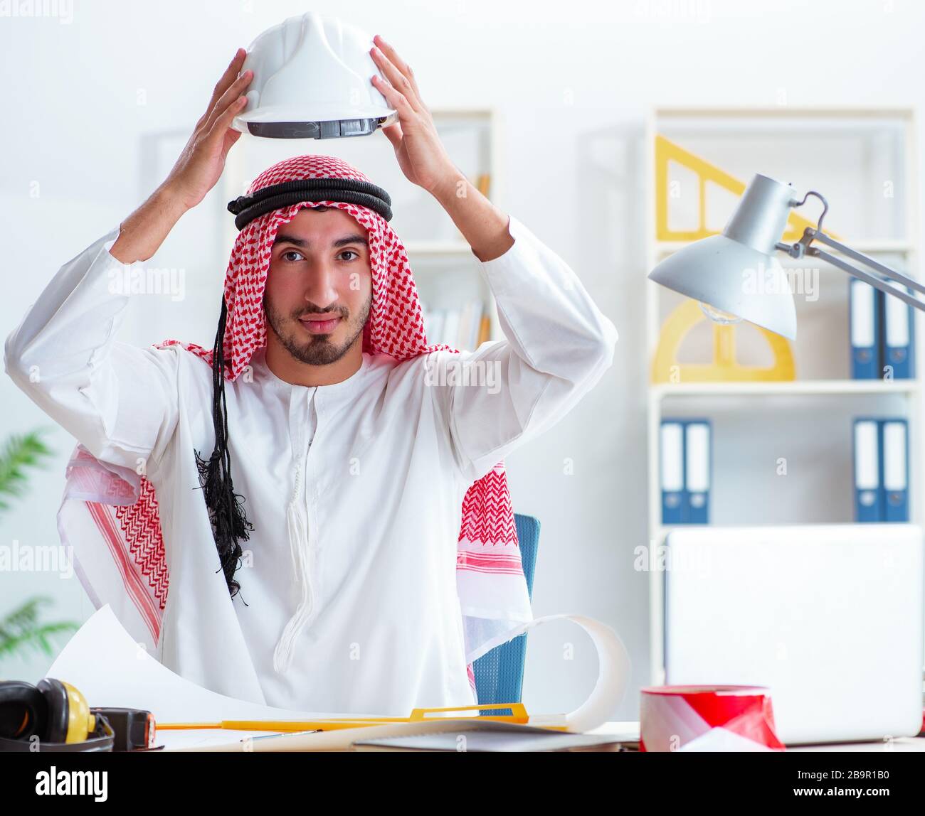 The arab engineer working on new project Stock Photo - Alamy