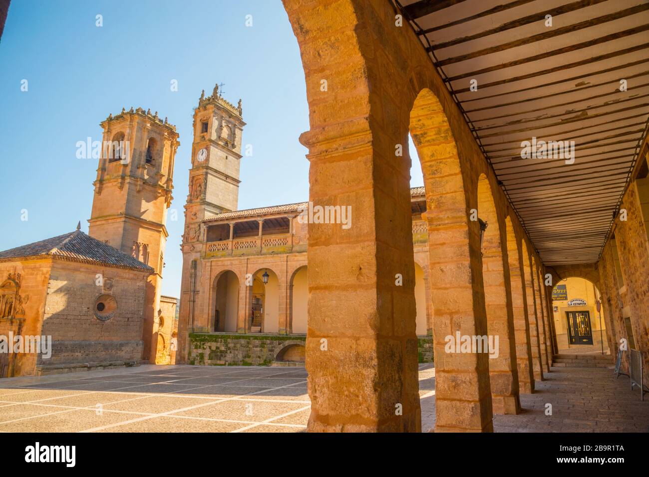 Plaza Mayor. Alcaraz, Albacete province, Castilla La Mancha, Spain ...