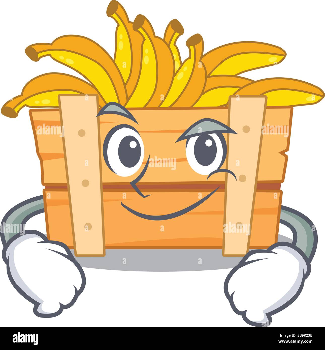 Box fresh mixed fruit Stock Vector Images - Alamy