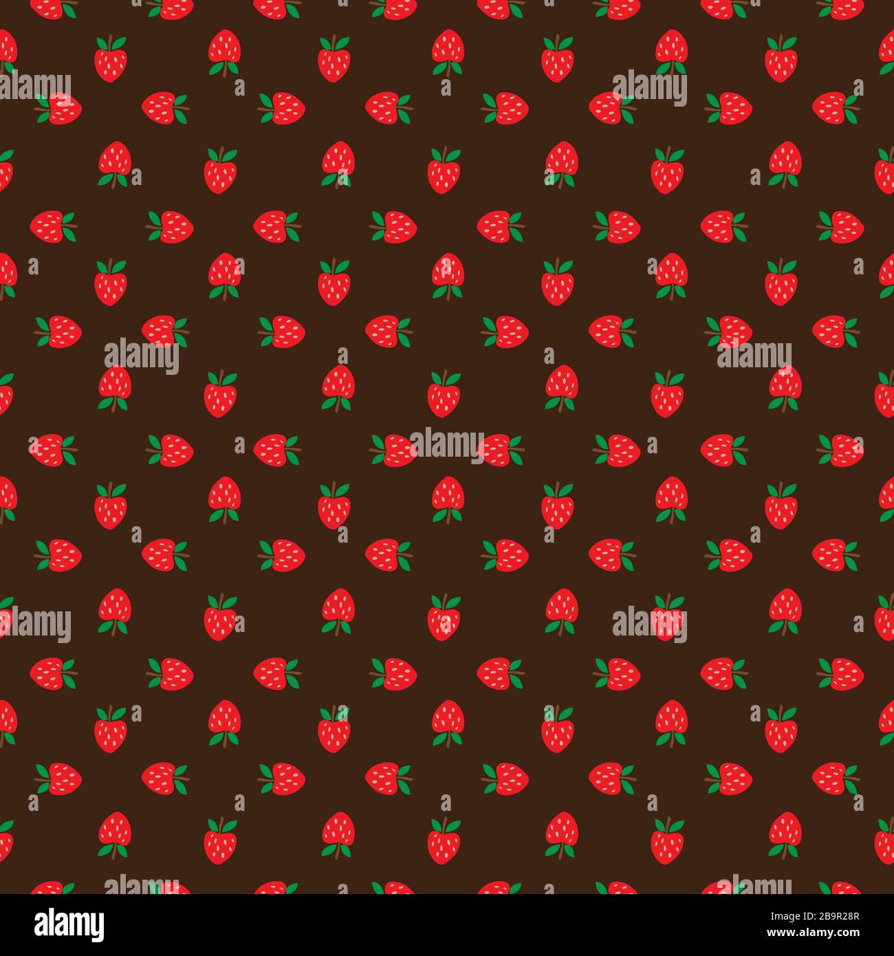 Abstract seamless brown strawberry background Stock Vector Image & Art ...