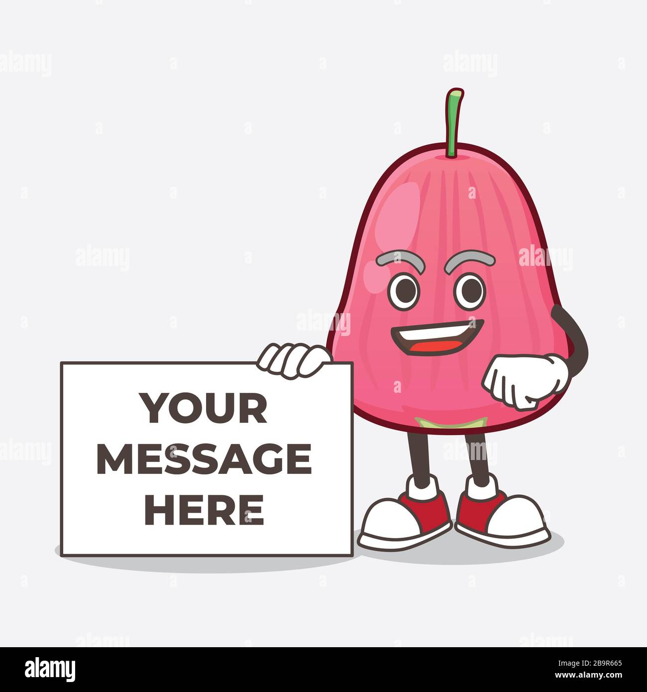 A picture of Java Apple cartoon mascot character holding a board sign ...