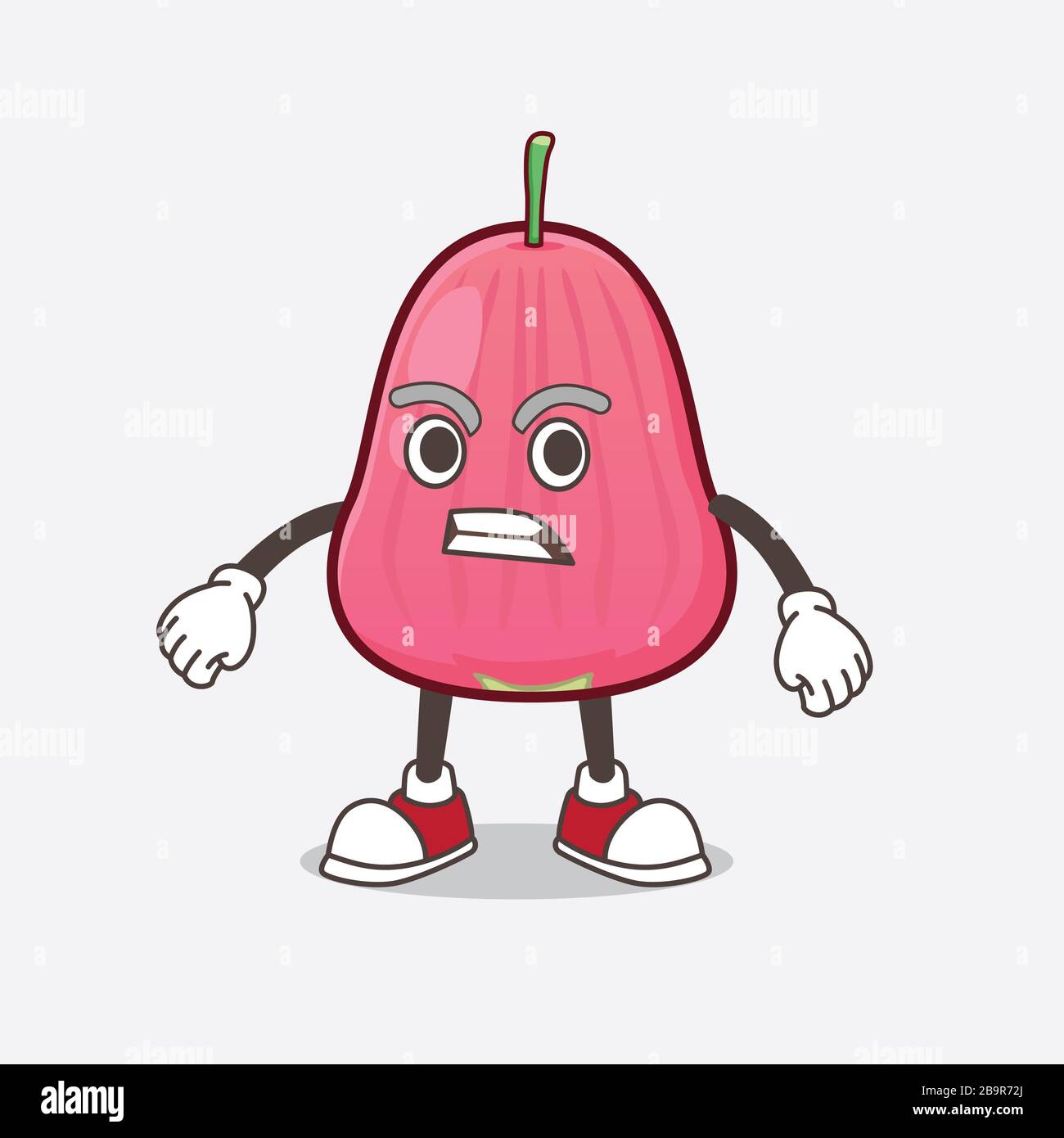 A picture of Java Apple cartoon mascot character with angry face Stock ...