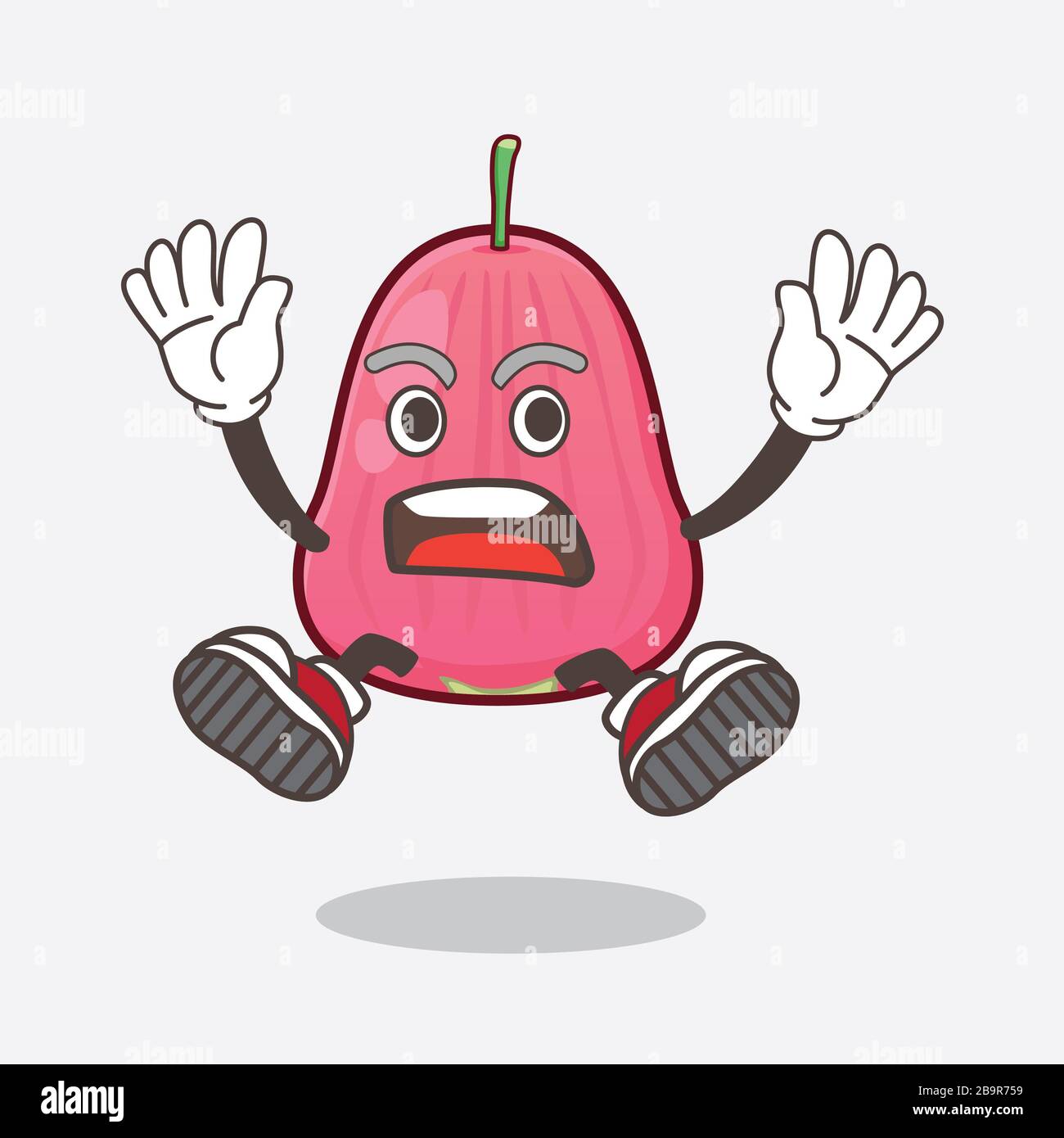 A picture of Java Apple cartoon mascot character with shocking gesture ...