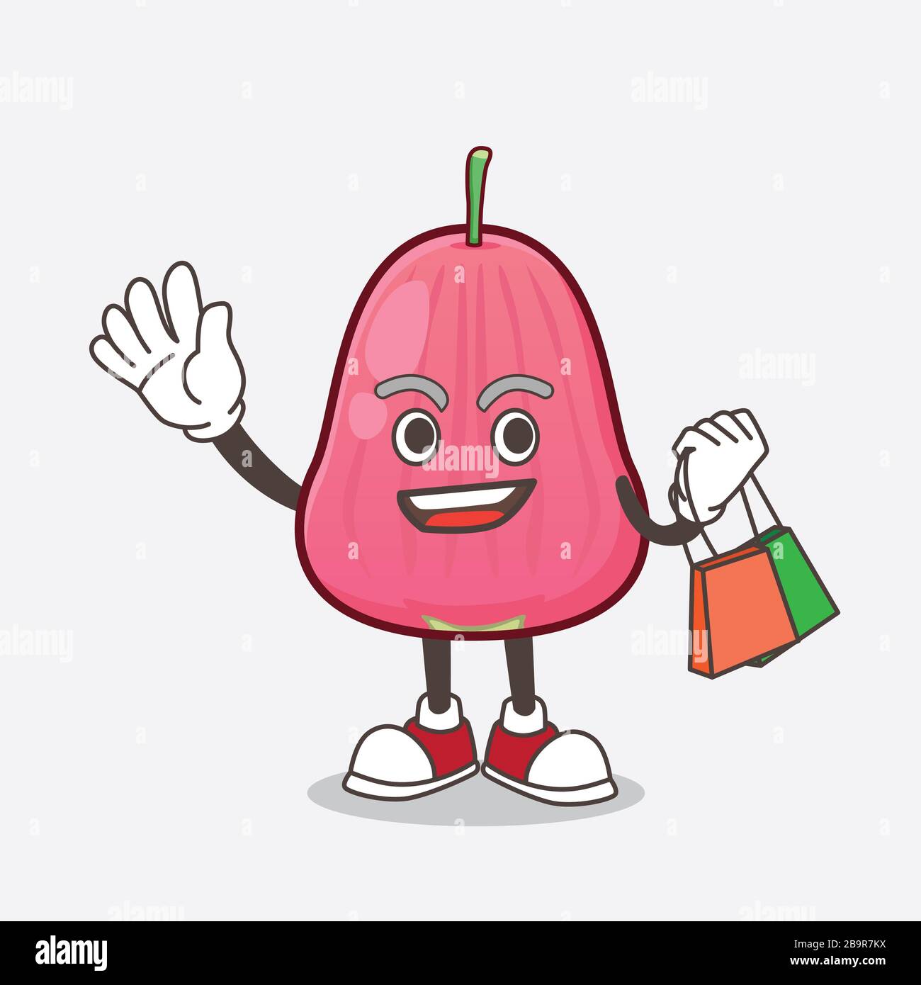 A picture of Java Apple cartoon mascot character waving and holding ...