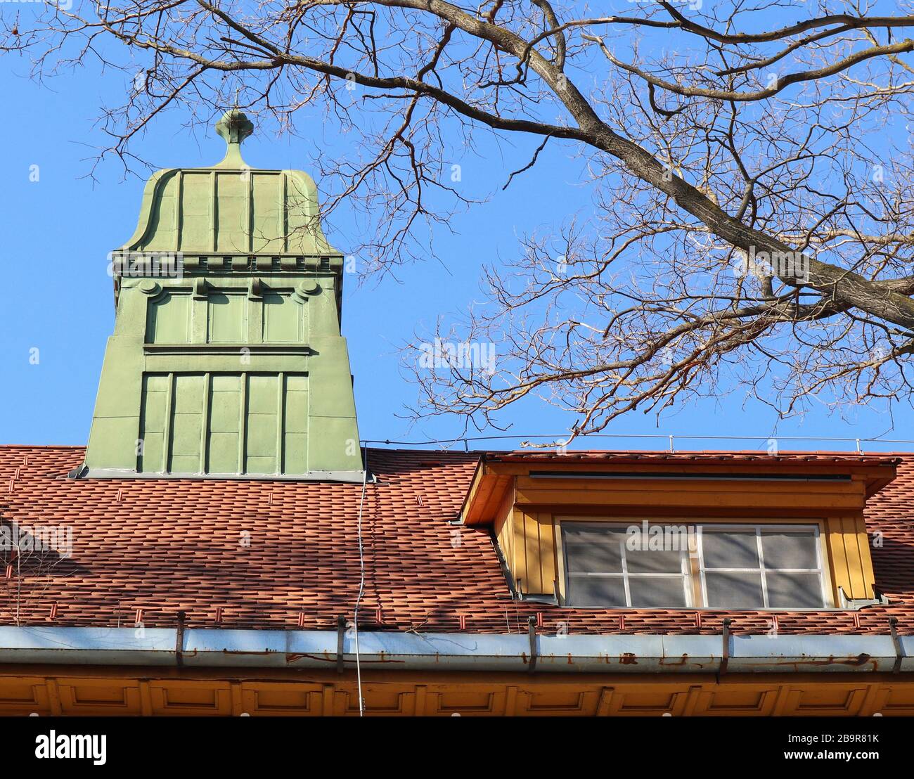 Roof of the clinic building Stock Photo - Alamy
