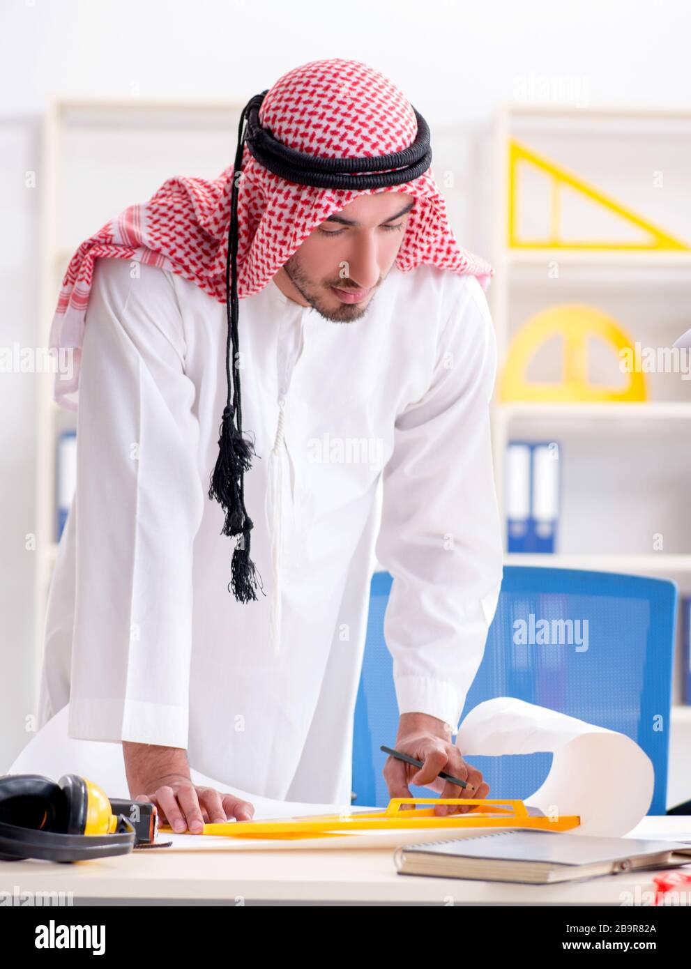 The arab engineer working on new project Stock Photo - Alamy