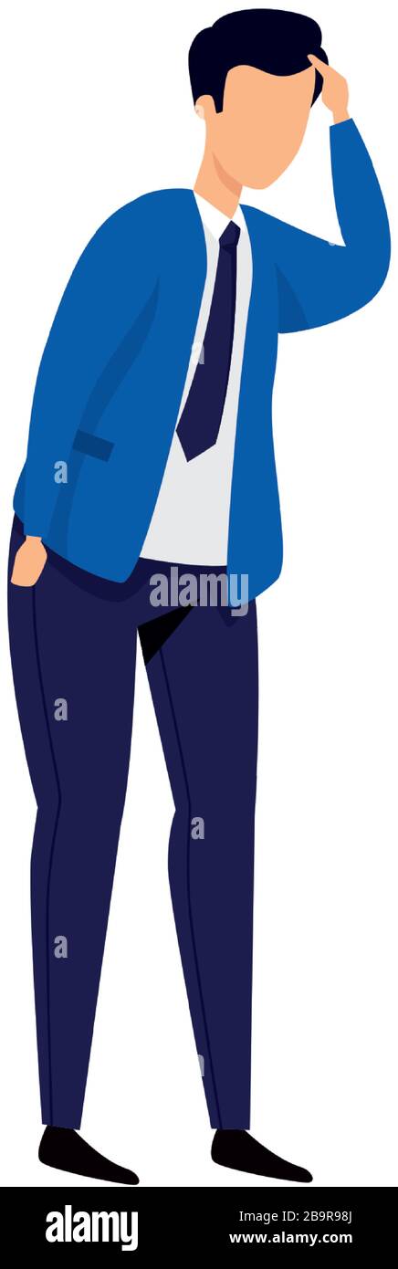 businessman worried avatar character icon Stock Vector Image & Art - Alamy