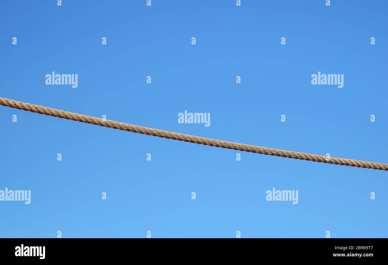 Empty rope stretched on hi-res stock photography and images - Alamy