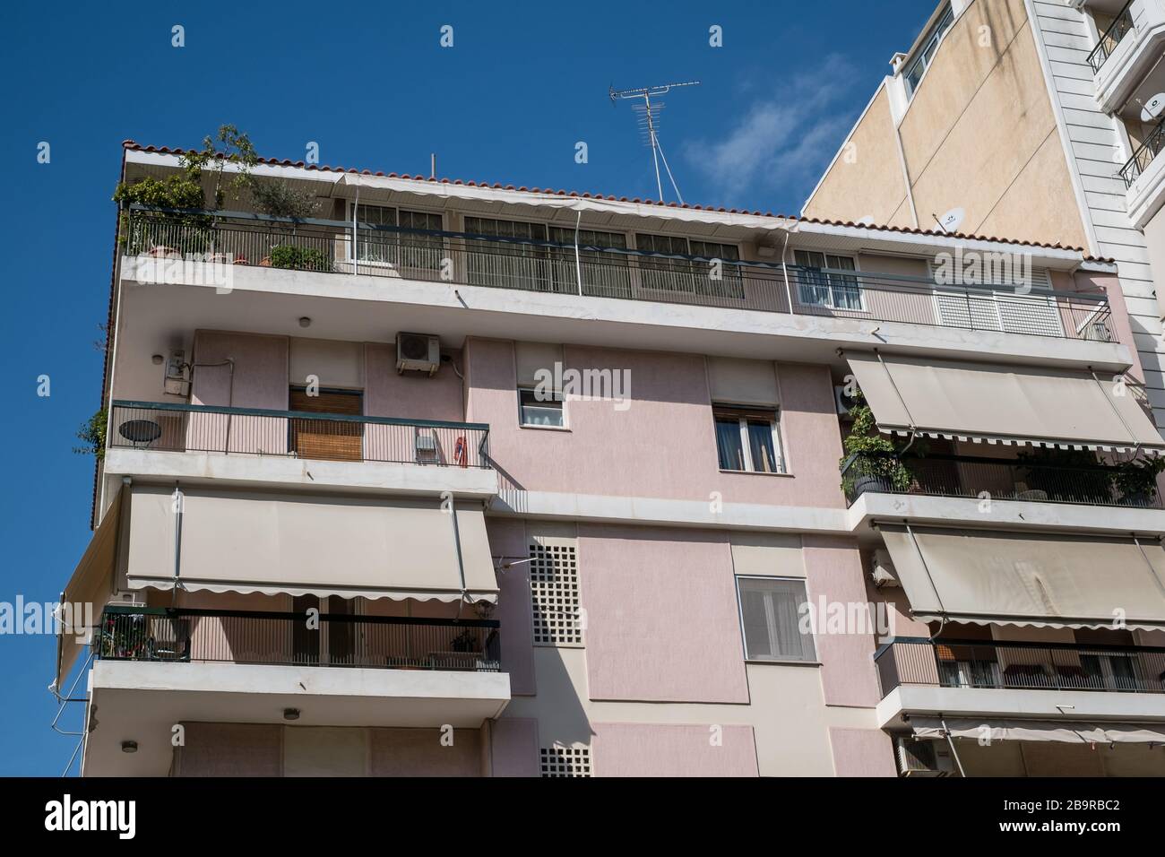 Athens, Greece - February 11, 2020. on the streets of Athens with ...