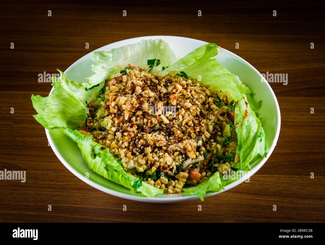 Turkish Gavurdagi Salad with walnut. coban or choban salatasi Stock ...