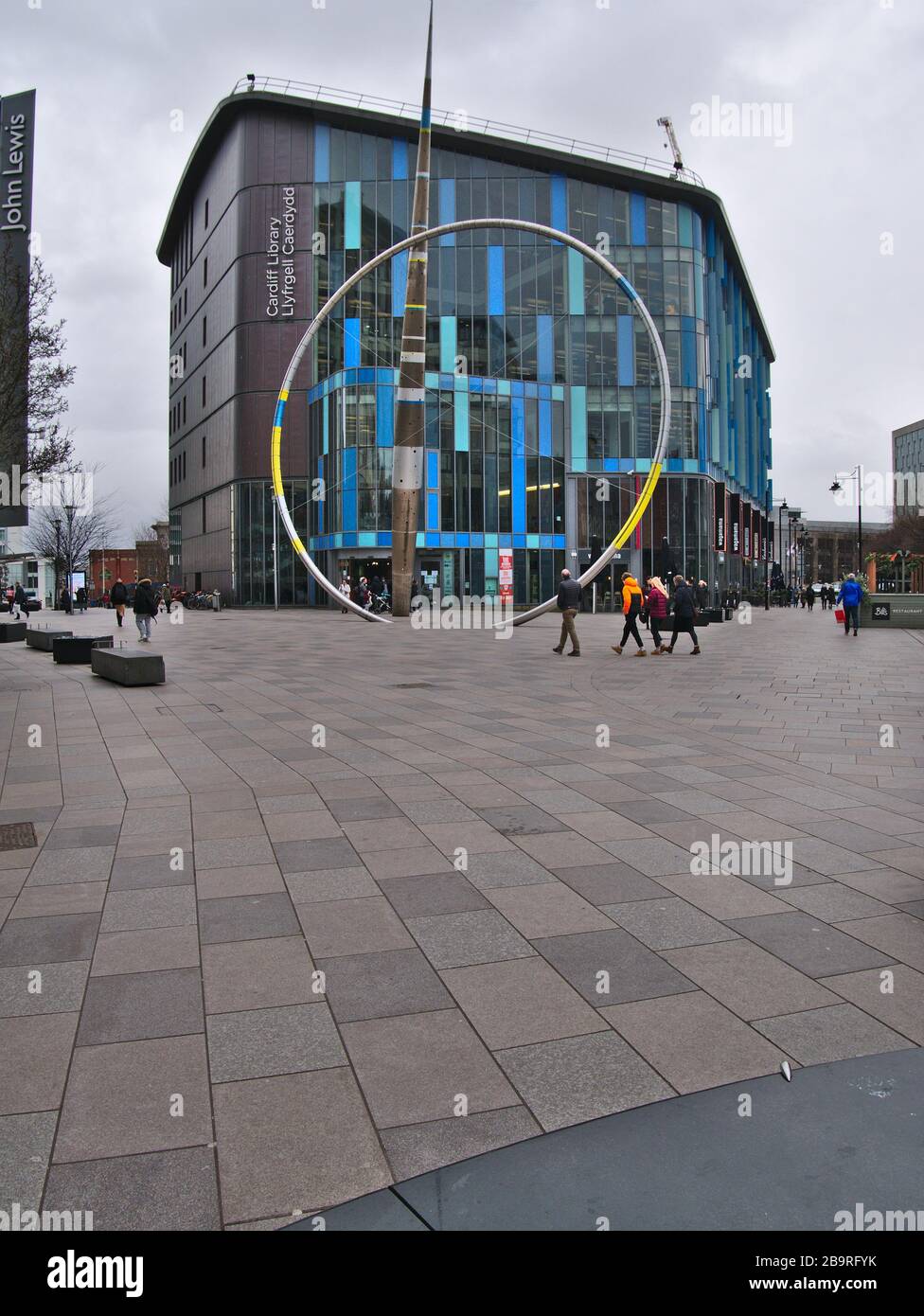 Cardiff Central Library, Hayes Place, Cardiff, Wales UK Stock Photo - Alamy