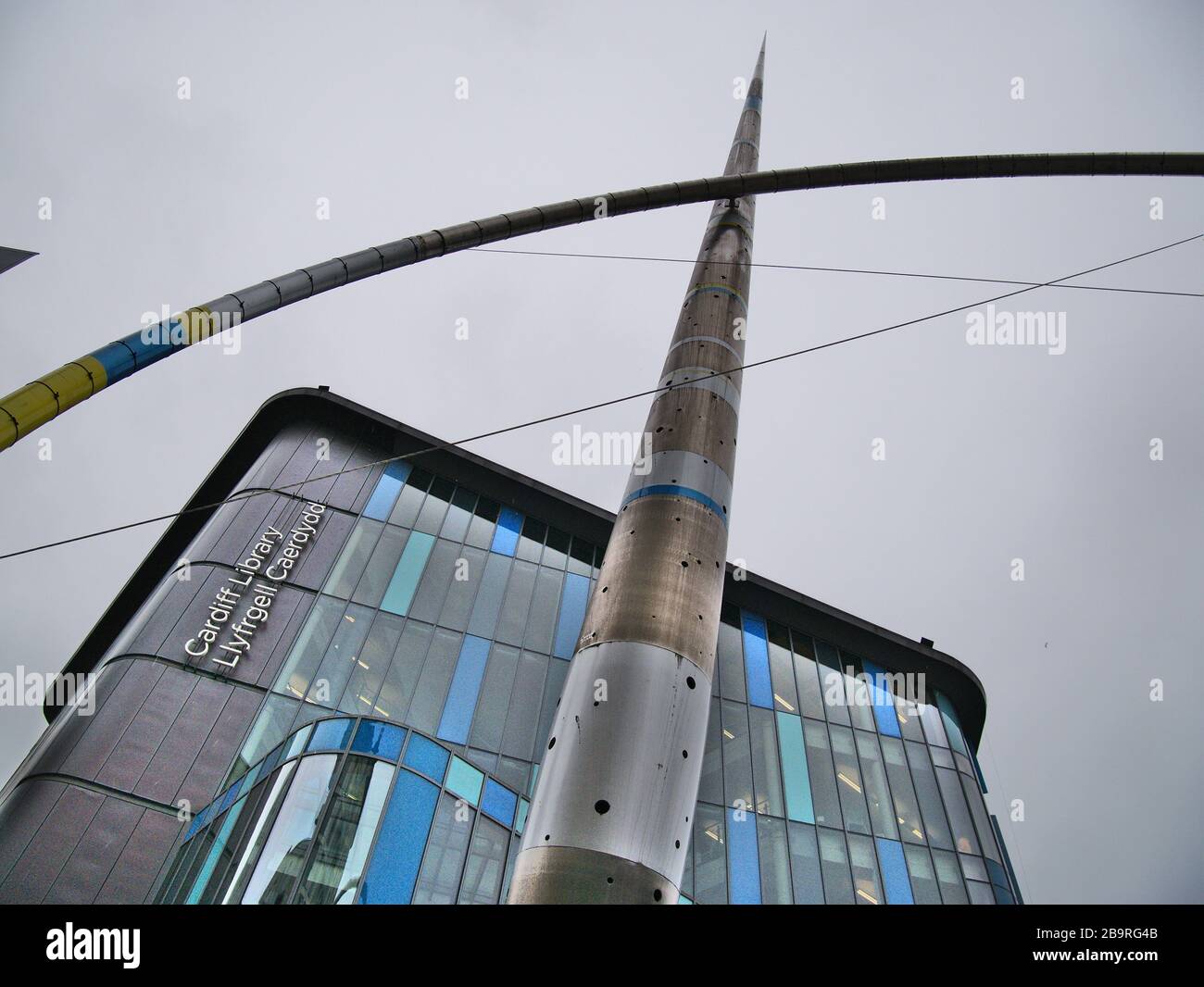 Alliance Sculpture and Cardiff Central Library, Hayes Place, Cardiff ...