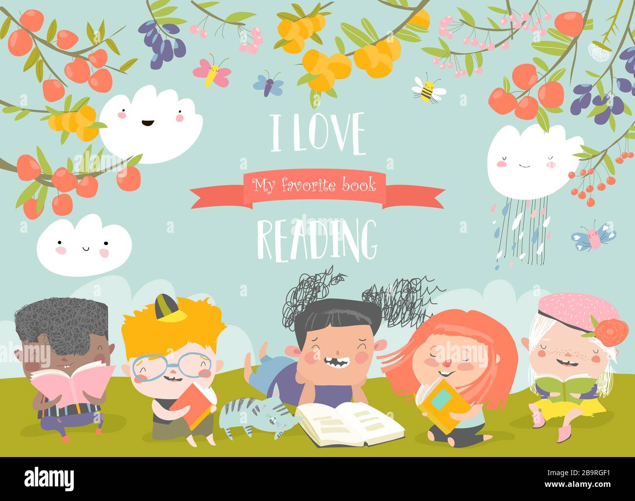 Summer read Stock Vector Images - Alamy