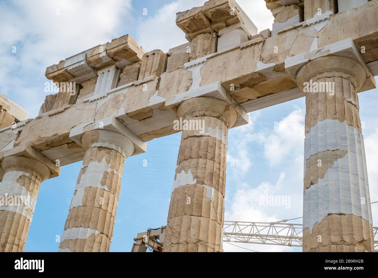 Athens, Greece - February 13, 2020. Ruins of Parthenon on the Acropolis ...