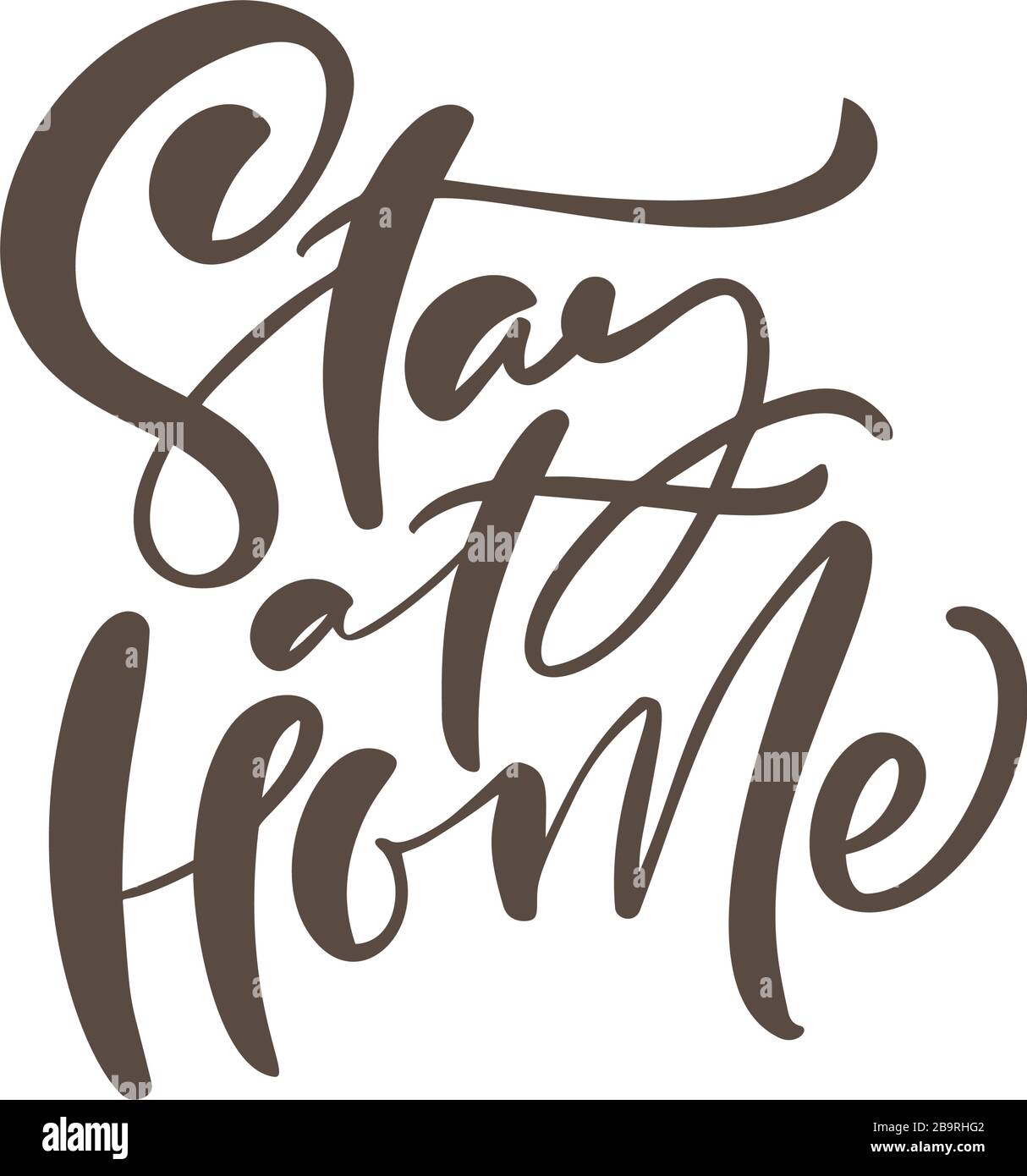 Coronavirus Covid-19, quarantine motivational poster. Stay at home to ...