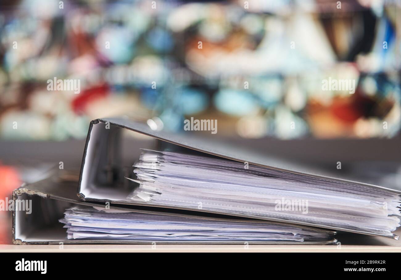Document folders table hi-res stock photography and images - Alamy