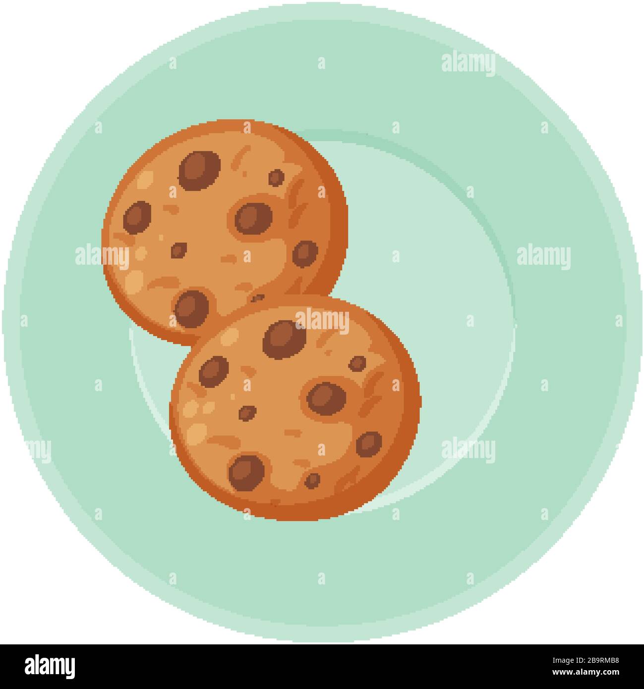 Cartoon Plate Of Cookies
