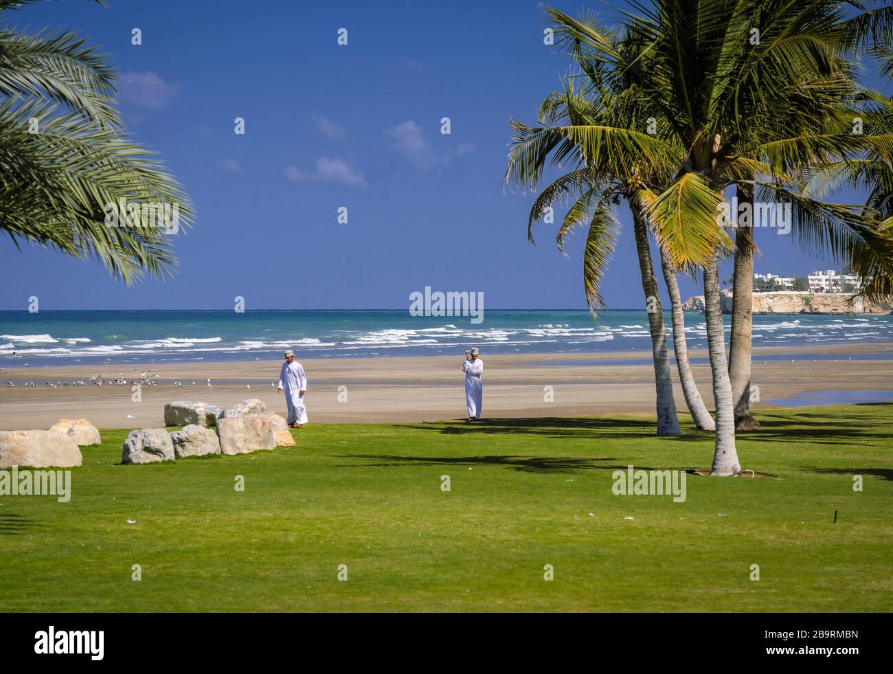 Qurum beach in Muscat,Oman Stock Photo - Alamy