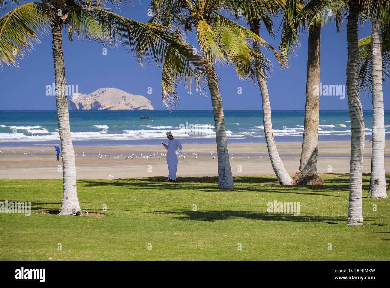 Qurum beach in Muscat,Oman Stock Photo - Alamy