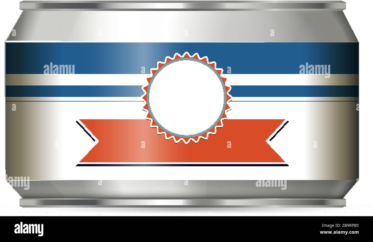 Canned food design template on white background illustration Stock ...