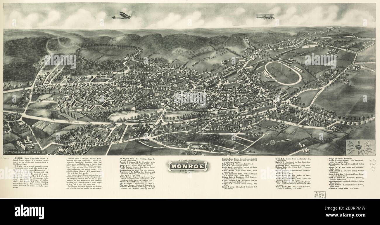 Map of monroe hi-res stock photography and images - Alamy