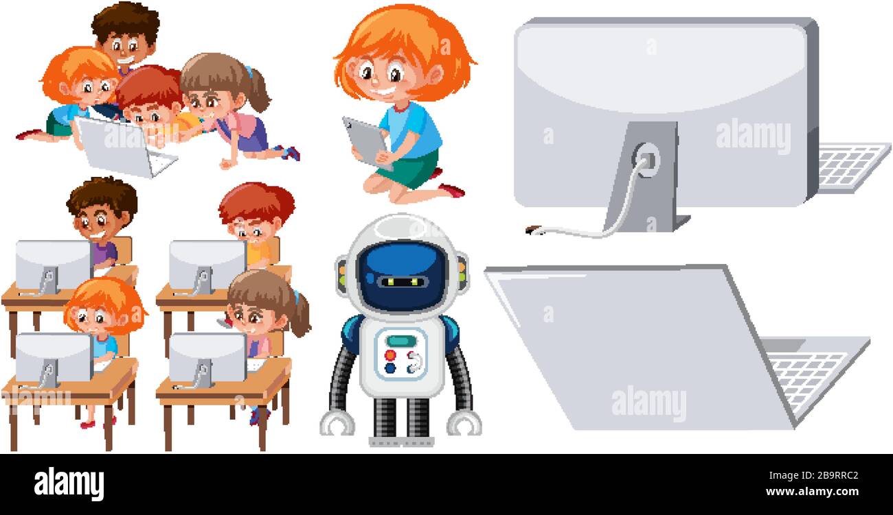 Children And Technology Clipart