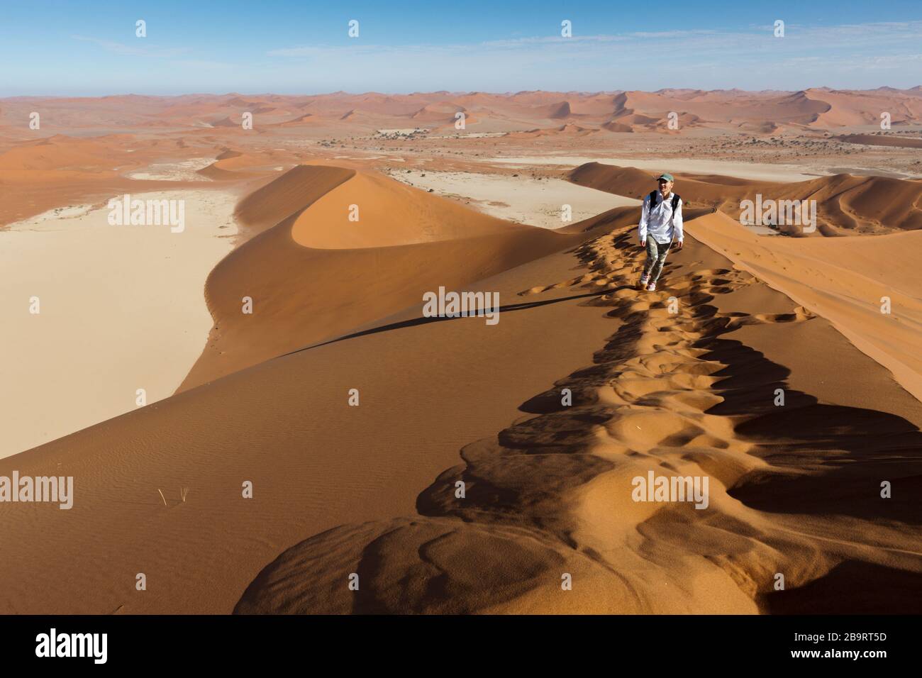 Big Daddy Dune at Deadvlei, Namib Naukluft Park, Namibia Stock Photo ...