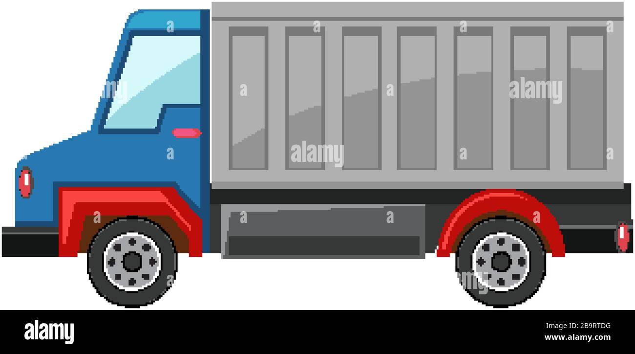 Lorry truck on white background illustration Stock Vector Image & Art ...