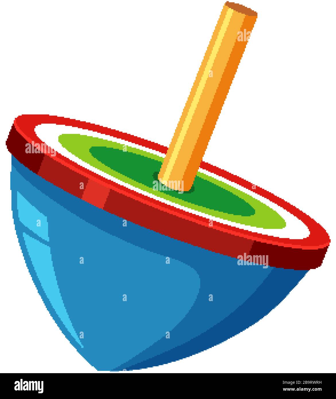 spinning top on white background illustration Stock Vector Image & Art ...