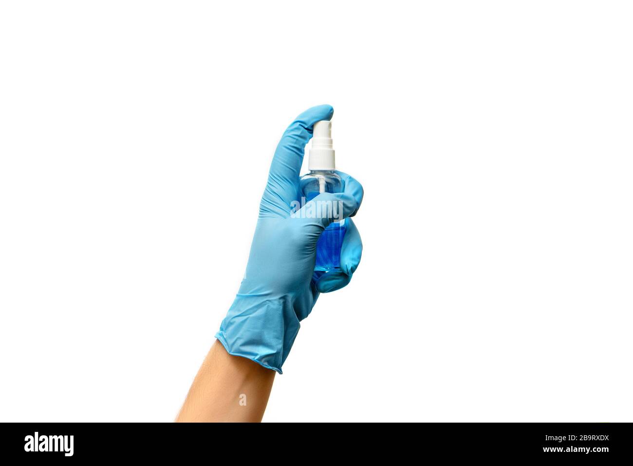 Doctor hand gel Cut Out Stock Images & Pictures - Alamy