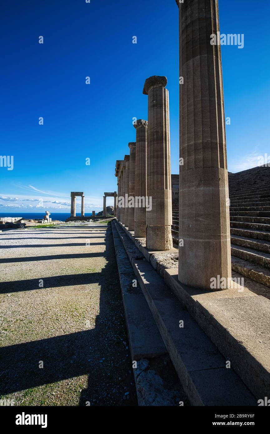 Acropolis lindos rhodes greece historical hi-res stock photography and ...