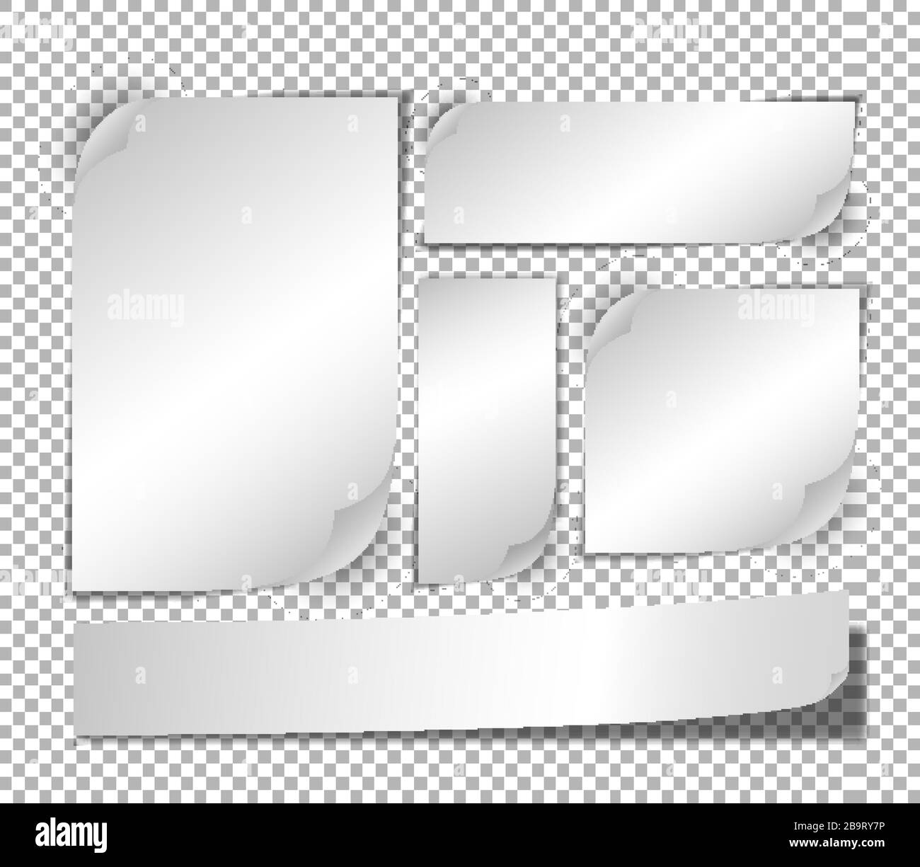 Photo frame template on transparent background illustration Stock ...