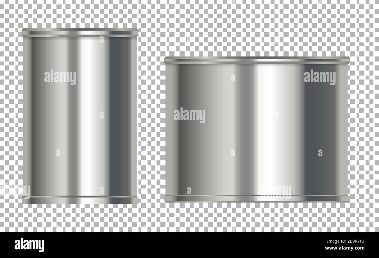 Aluminium cans with no label on it illustration Stock Vector Image ...