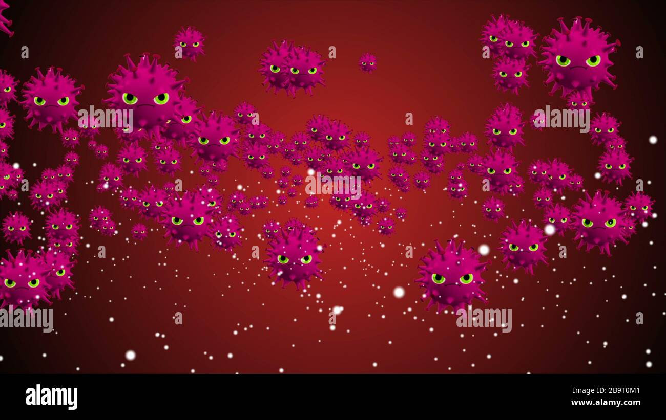 Coronavirus Covid-19 Infected virus 2019-ncov pneumonia in blood ...