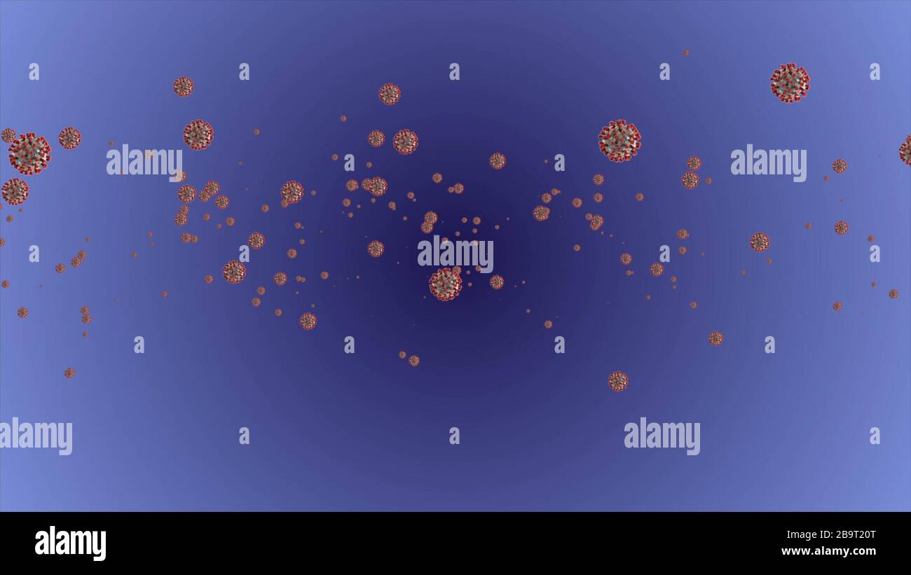 Coronavirus Covid-19 Infected virus 2019-ncov pneumonia in blood ...