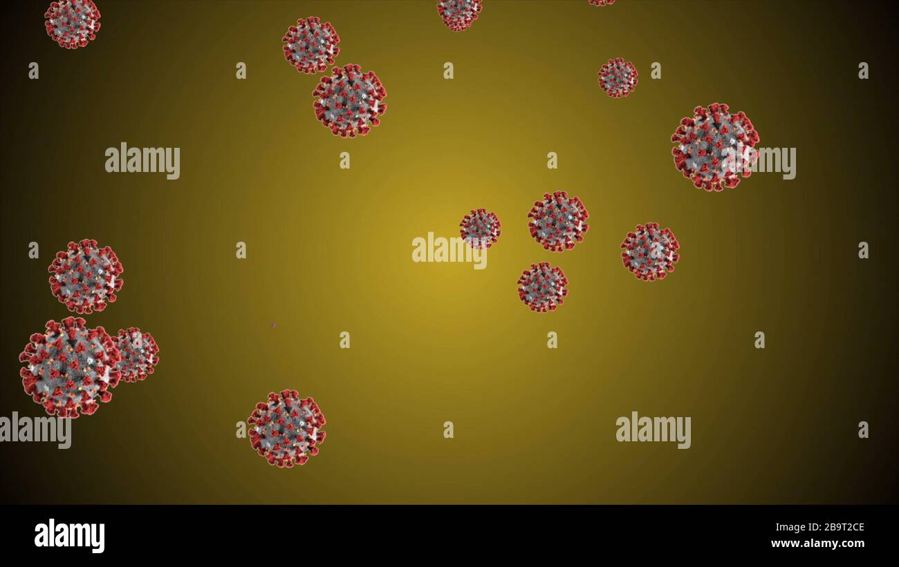 Coronavirus Covid-19 Infected virus 2019-ncov pneumonia in blood ...