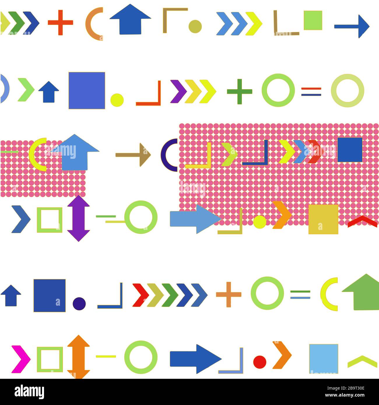 Arithmetic signs and geometric shapes Stock Vector Image & Art - Alamy