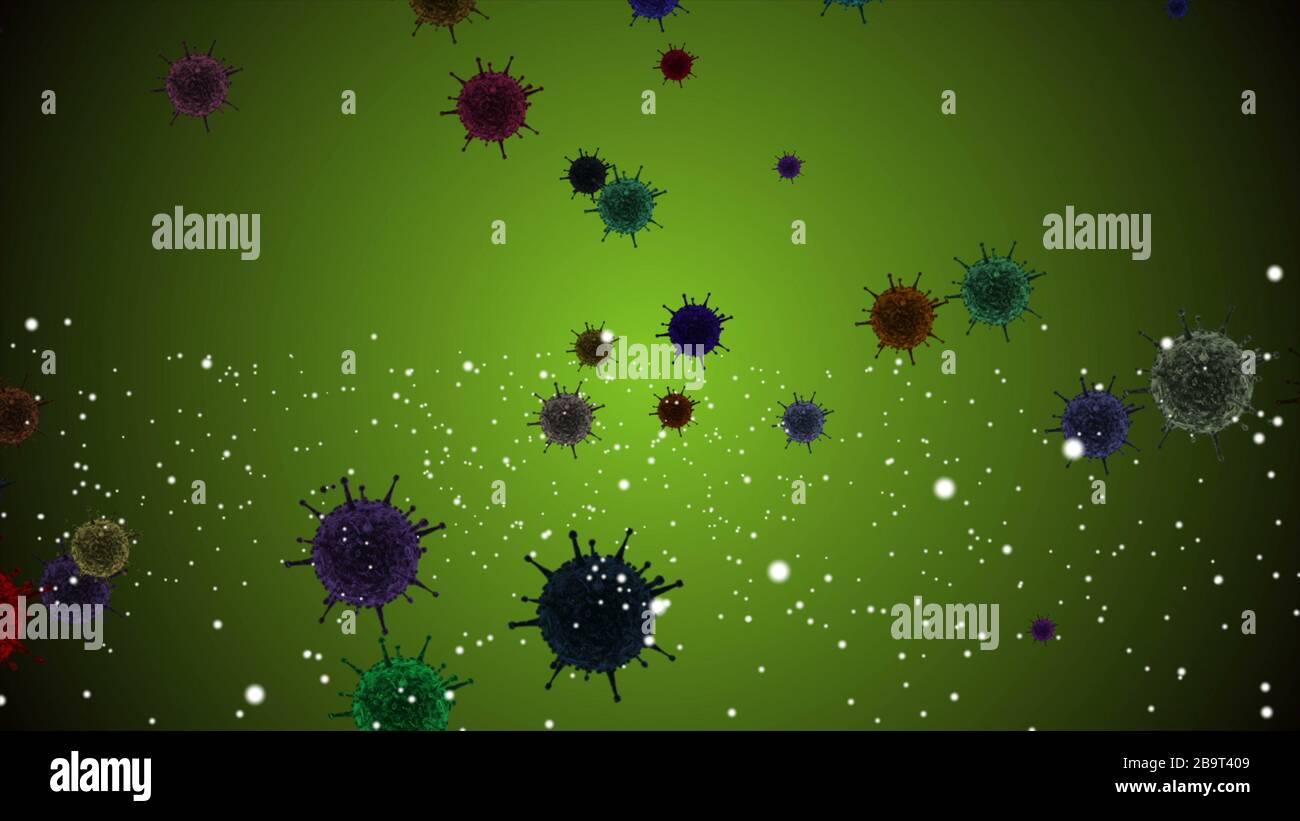Coronavirus Covid-19 Infected virus 2019-ncov pneumonia in blood ...