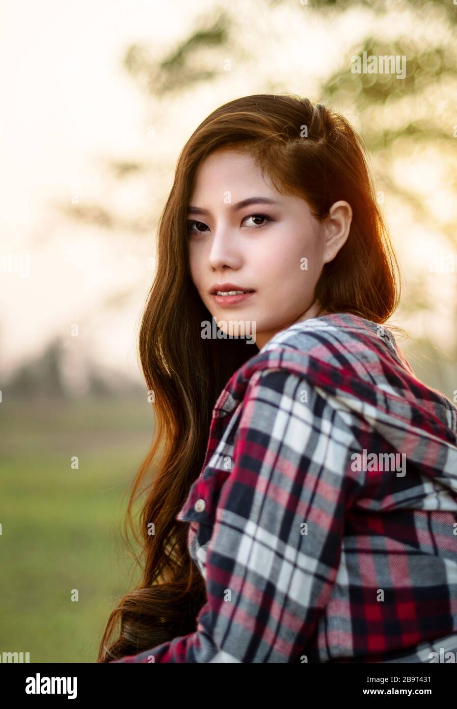 portrait of the asian woman with beauty face Stock Photo - Alamy